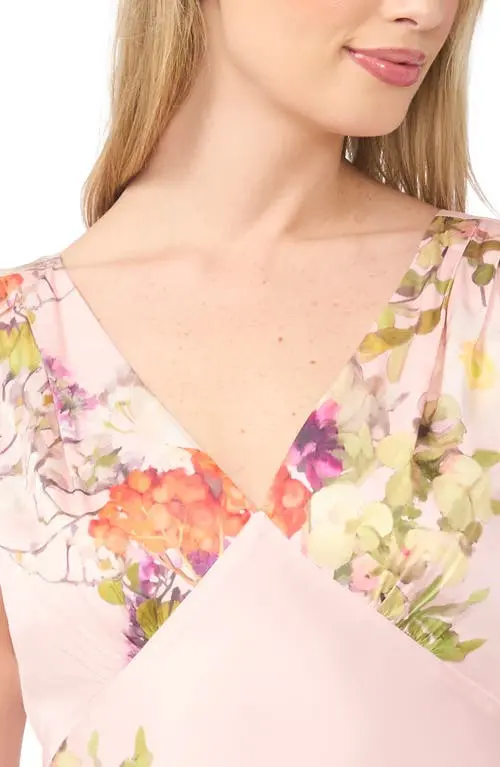 Ted Baker London Floral Satin Midi Dress