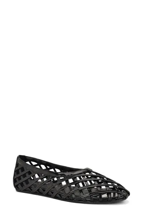 Nine West Dippy Woven Ballet Flat - Black