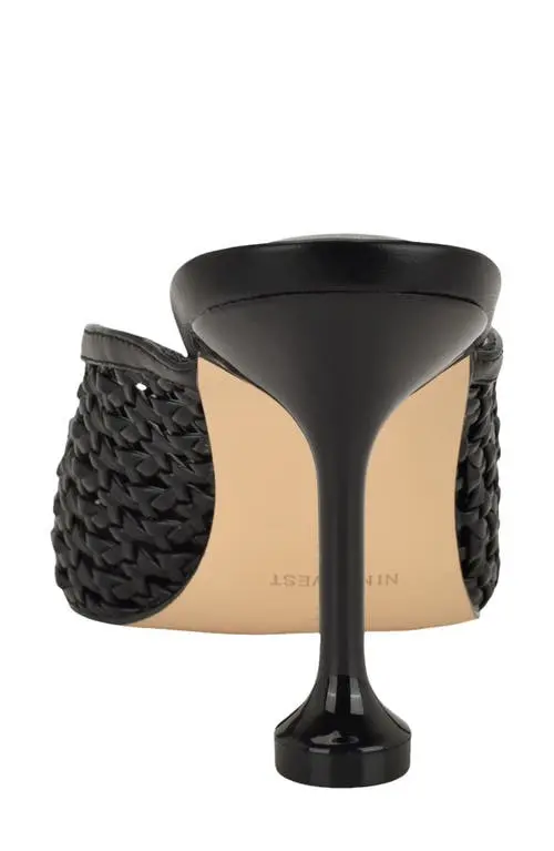 Nine West Woven Mule - Black