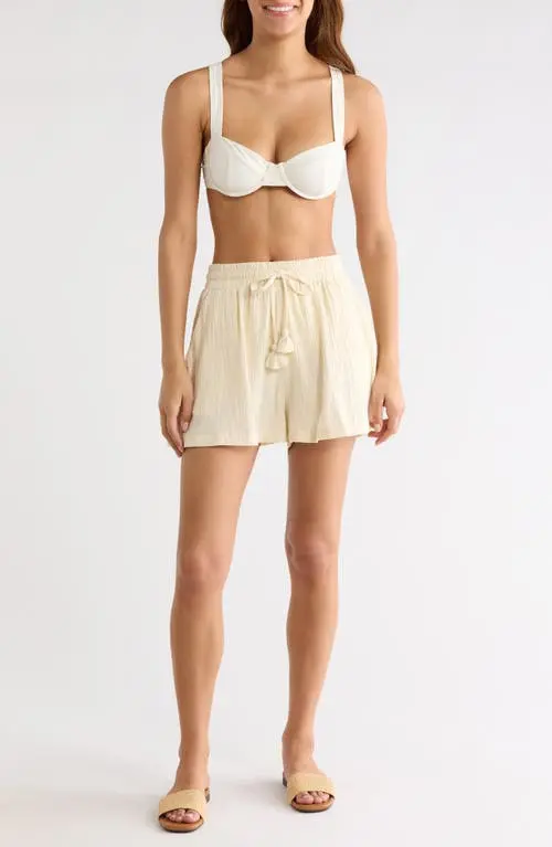 Elan Cotton Skort - Natural