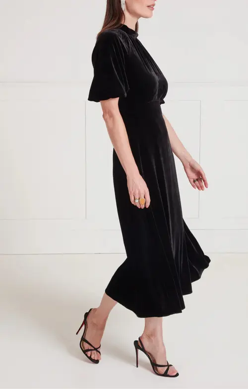 TEMPERLEY LONDON Eliana Velvet Midi Dress