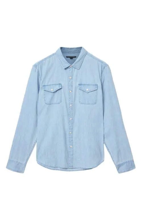 John Varvatos Marshall Coated Western Snap-up Shirt