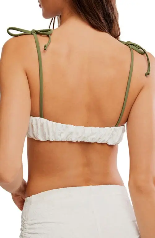 FREE-EST BY FREE PEOPLE Perri Jacquard Bikini Top