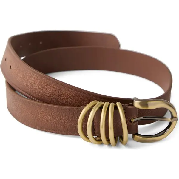 Free People Rori Leather Belt - Cognac