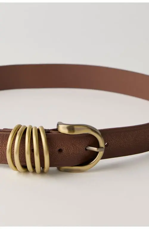 Free People Rori Leather Belt - Cognac