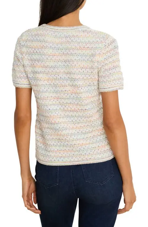 NIC+ZOE Palette Mix Cotton Blend Sweater Top