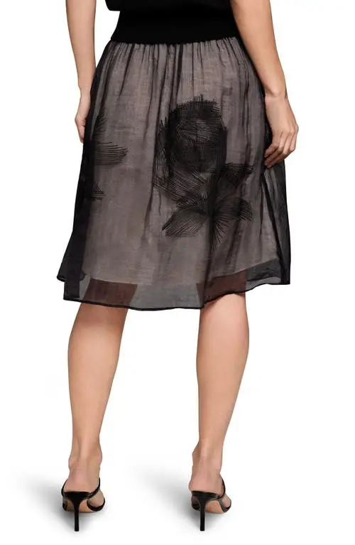 NIC+ZOE Embroidered Mesh Skirt