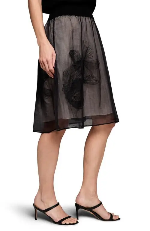 NIC+ZOE Embroidered Mesh Skirt