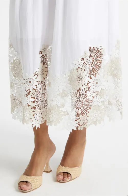 Ramy Brook Milani Strapless Lace-detailed Dress - Ivory