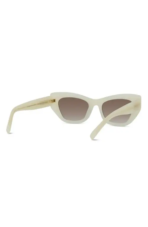 Givenchy City 54mm Cat Eye Sunglasses - Ivory/gradient Brown