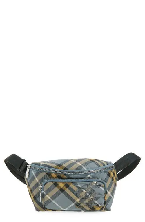 Burberry Check Belt Bag - Wave Blue