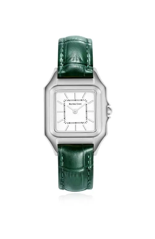 RETRO CHIC Vatican Majesty Moon Watch - Green & Silver