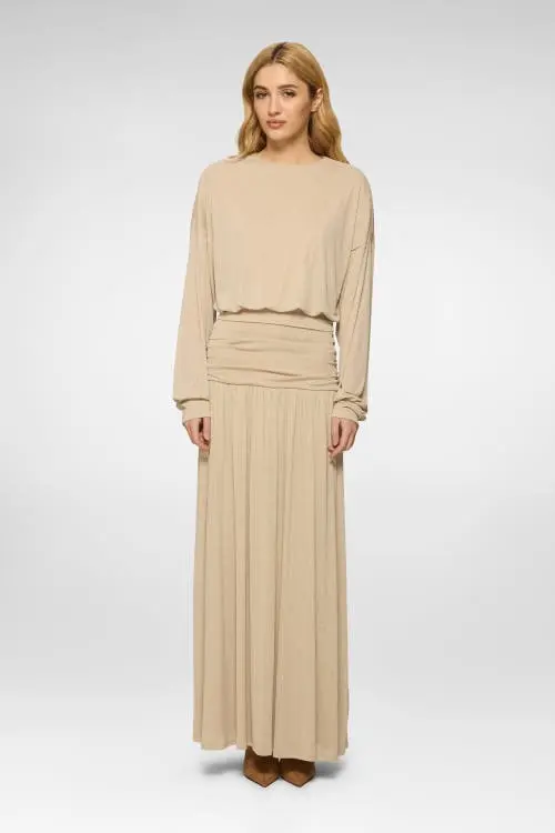 DASKA Asiya Maxi Dress - Stone