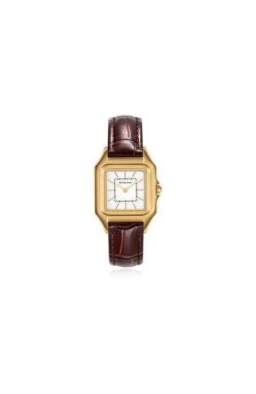 RETRO CHIC Vatican Majesty Watch - Brown & Gold
