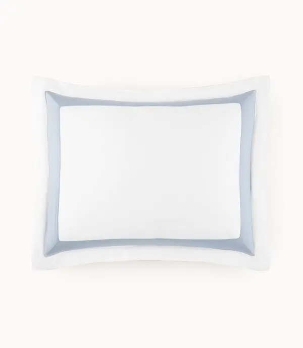 PEACOCK ALLEY Soprano Trim Sateen Sham - Platinum