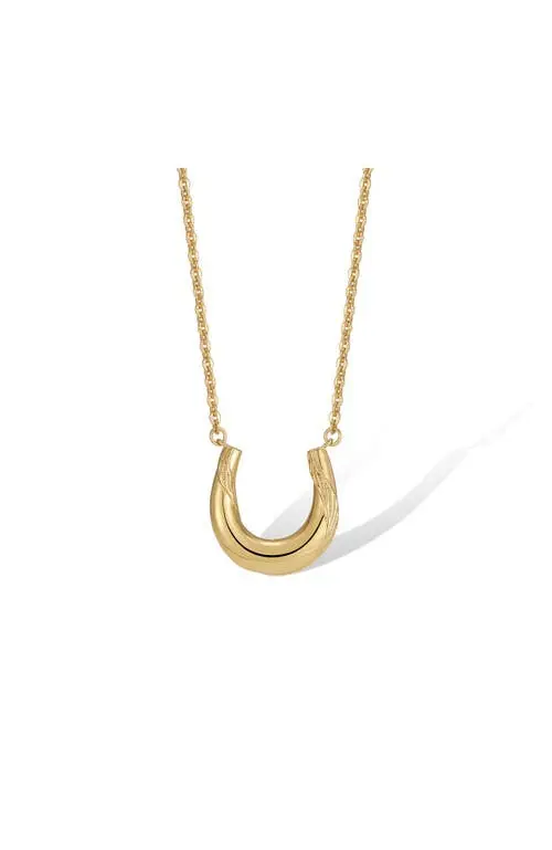 RETRO CHIC Leaf Pendant Necklace - Gold