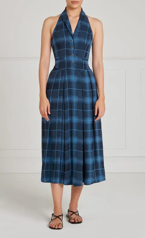 TEMPERLEY LONDON Plath Dress - Dark Blue