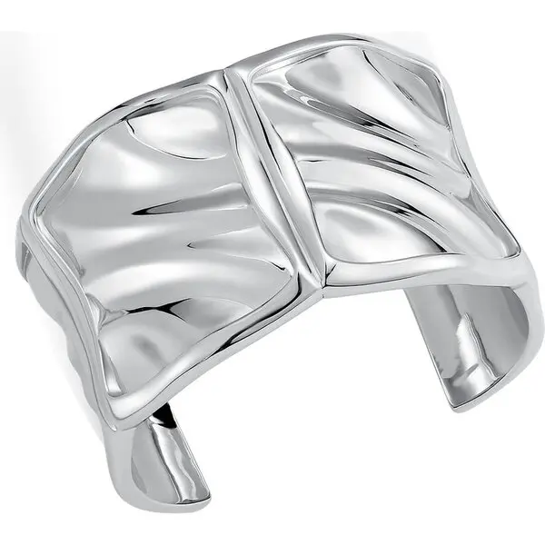 RETRO CHIC Tidal Glow Cuff - Silver