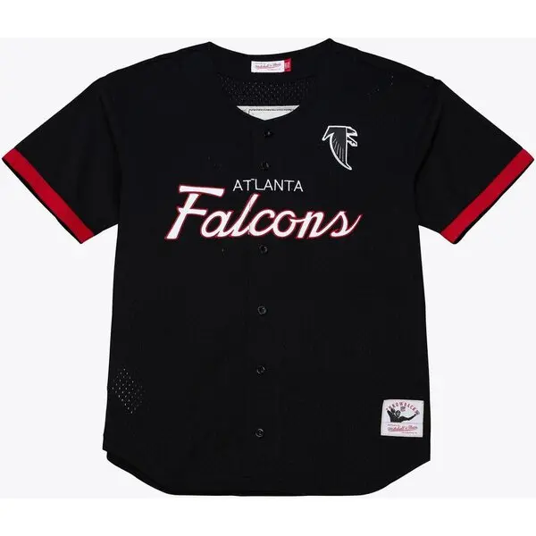 Mitchell & Ness Atlanta Falcons Head Coach Mesh Full-button Fashion Jersey - Black