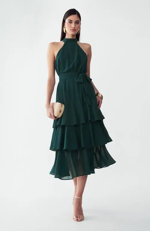 BWLDR Tony Midi Dress - Emerald