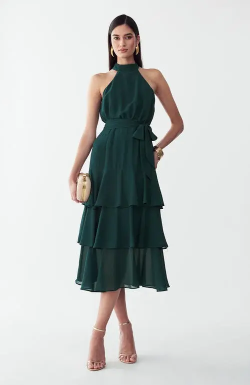 BWLDR Tony Midi Dress - Emerald