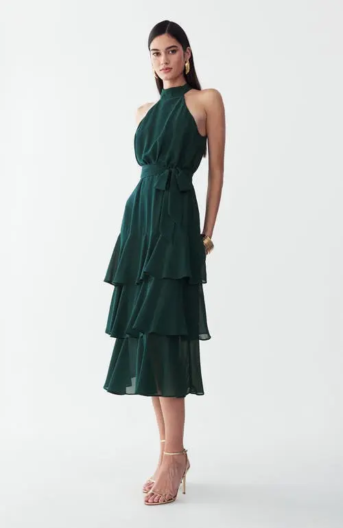 BWLDR Tony Midi Dress - Emerald