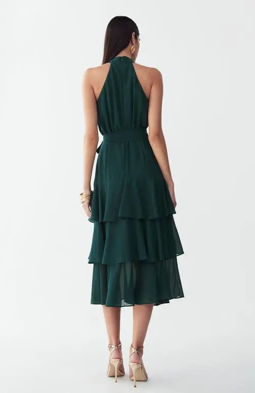 BWLDR Tony Midi Dress - Emerald