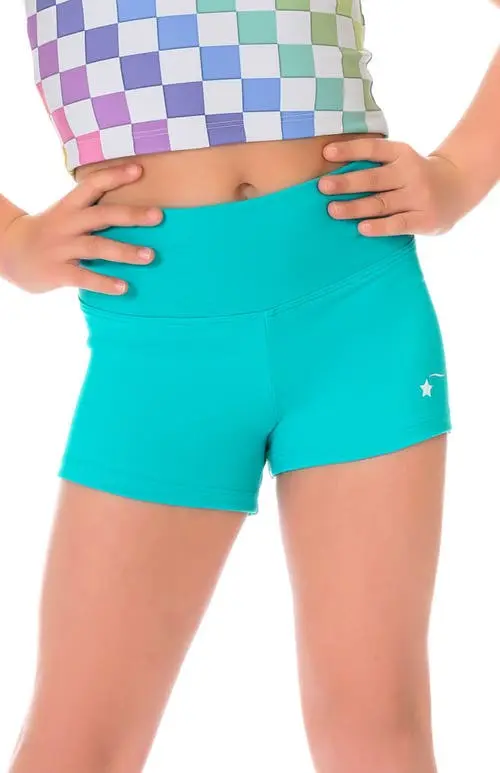 DESTIRA High Waisted Performance Short - Turquoise