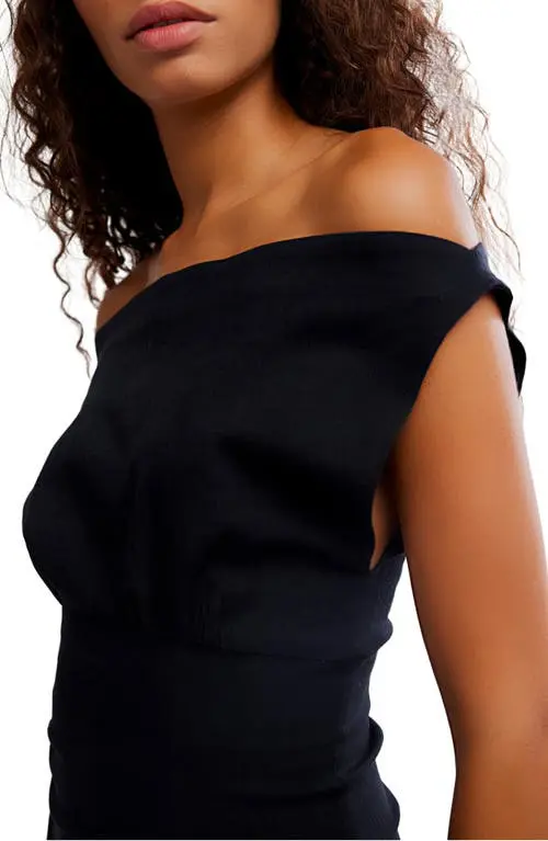 Free People Off-the-shoulder Top - Black