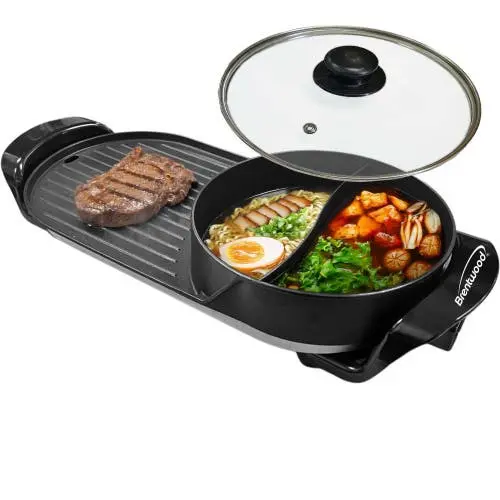 BRENTWOOD Electric Hot Pot And Korean Bbq Grill