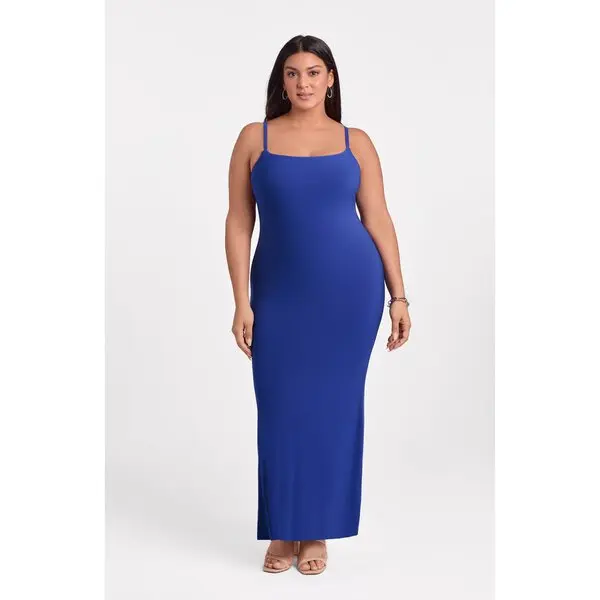 S3 APPAREL Sculpting Shapewear Cami Maxi Dress - Indigo