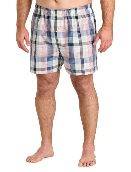 HARBOR BAY BY DXL Big & Tall 3-pk 4.5 Inch Woven Boxers