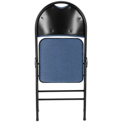 ELAMA 4 Piece Metal Folding Chair With Padded Seats