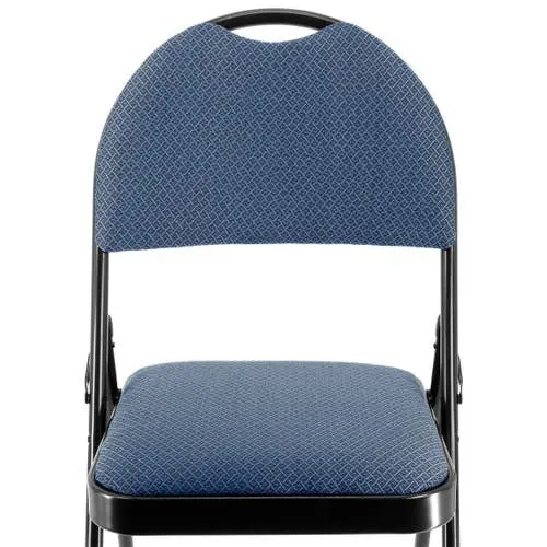 ELAMA 4 Piece Metal Folding Chair With Padded Seats
