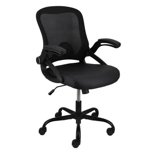 ELAMA Mid Back Adjustable Office Chair - Black