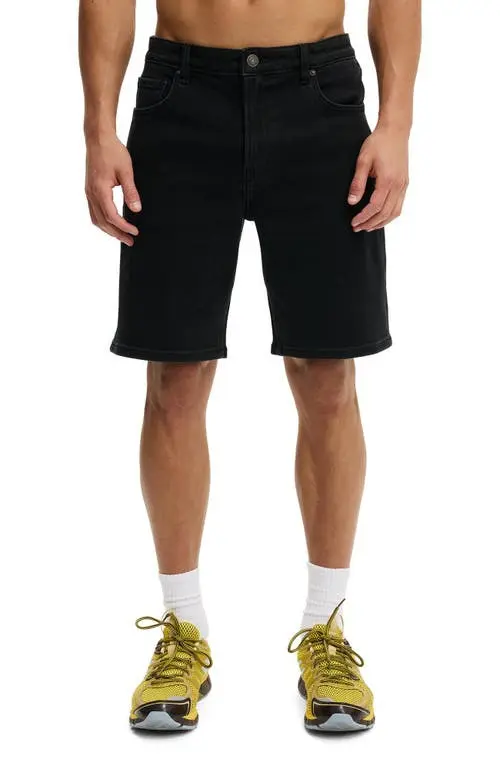 COTTON ON Loose Straight Denim Short - Roan Black