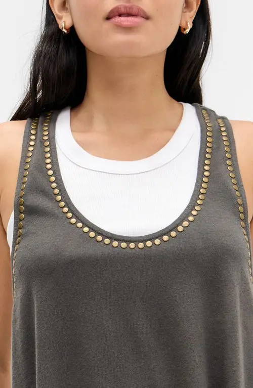 BDG URBAN OUTFITTERS Studded Cotton Racerback Tank