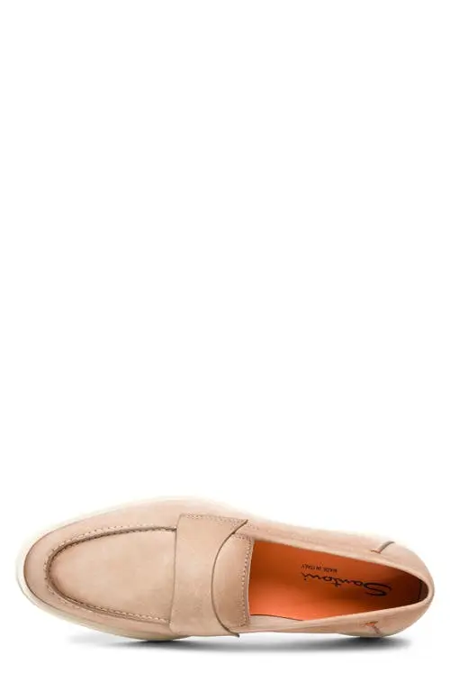 Santoni Suede Loafer - Brown