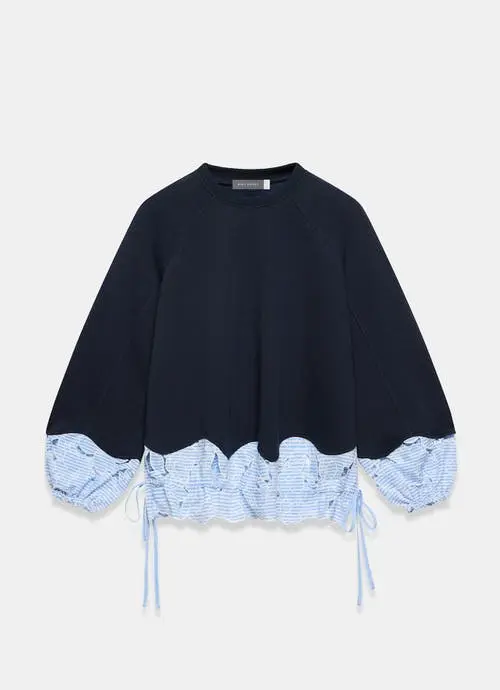 Mint Velvet Embroidered Hem Sweatshirt