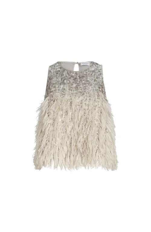 Brunello Cucinelli Fil Coupé Top