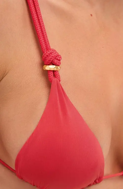 VIX PAULA HERMANNY Gal Triangle Bikini Top - Red