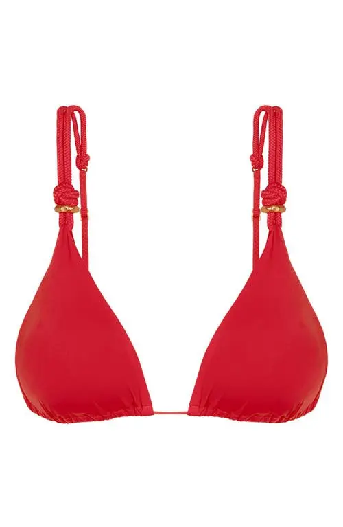 VIX PAULA HERMANNY Gal Triangle Bikini Top - Red