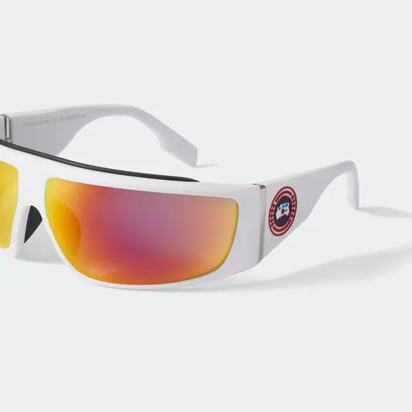 Canada Goose Summit Edge Sunglasses - White/red Mirror