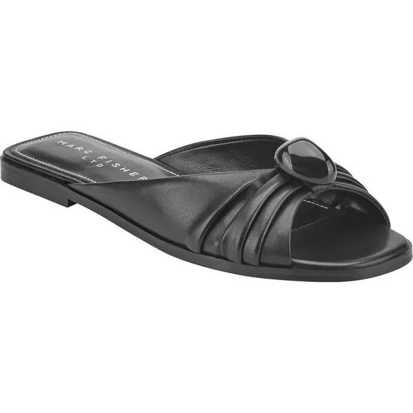 Marc Fisher Dalani Slide Sandal - Black