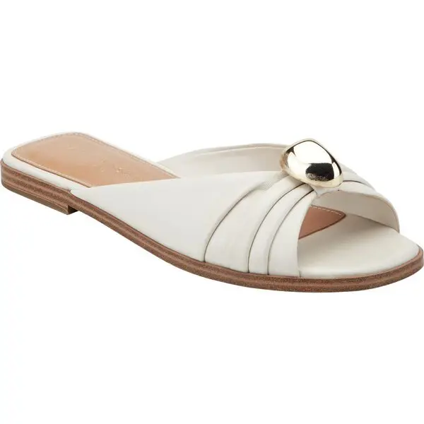 Marc Fisher Dalani Slide Sandal - Ivory