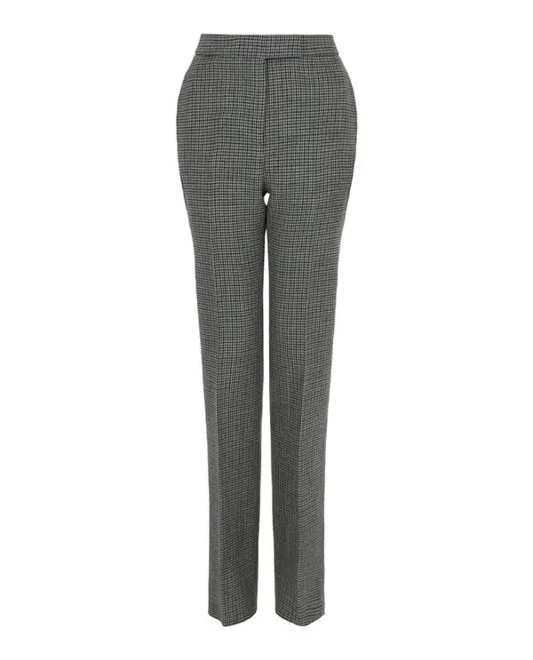 FERRAGAMO Wool Houndstooth Trousers