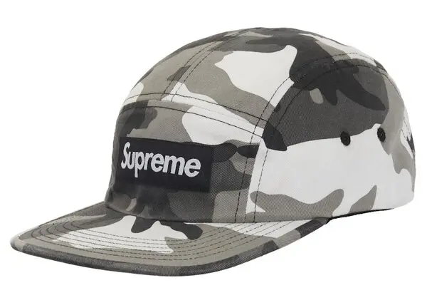 Supreme Washed Chino Twill Camp Cap - Snow Camo