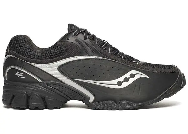 Saucony Progrid V2in Athletic Sneakers - Black/silver