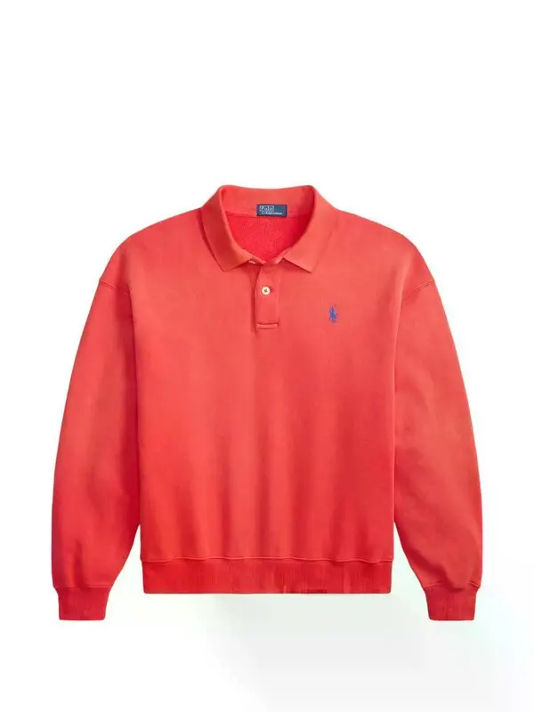 Polo Ralph Lauren Logo-embroidered Long-sleeve Polo Shirt - Red