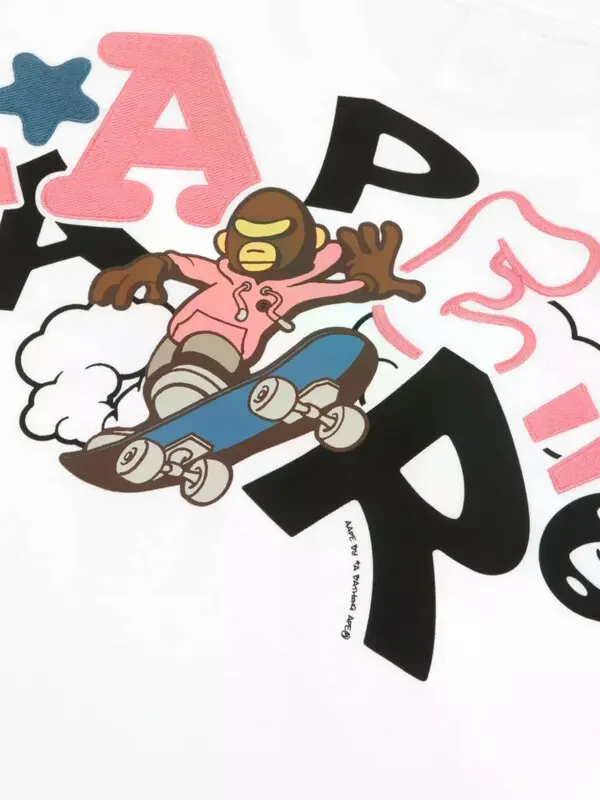 AAPE BY *A BATHING APE Graphic T-shirt - White